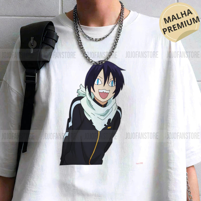 Camiseta Anime Noragami Yato Funny Face Camisa Unissex | Shopee Brasil