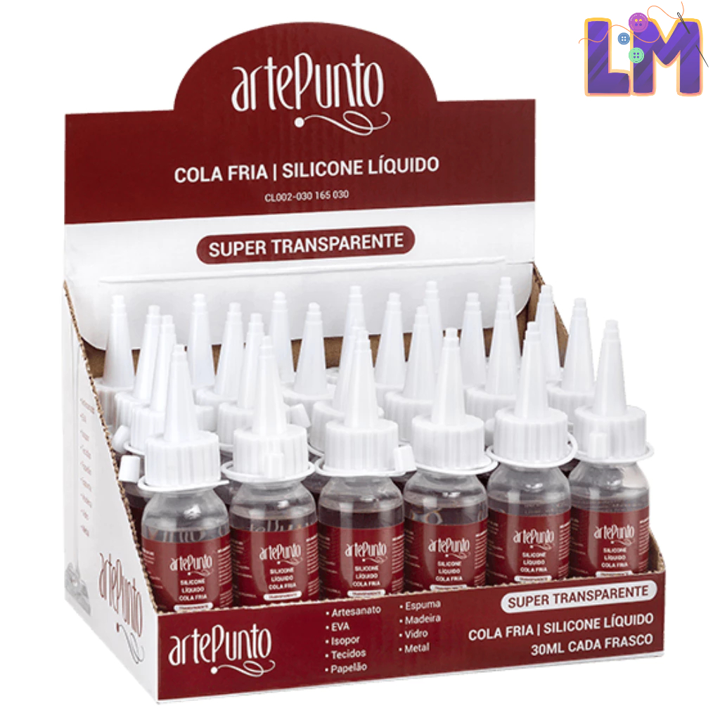 Cola de Silicone Líquida 30 ML ArtePunto Artesanato Cola fria ...