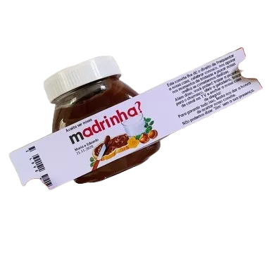 Nutella Rotulo adesivo (10 unidades ) 140g Personalizado | RECORTADO ...