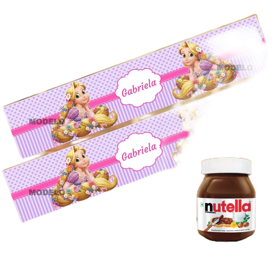 Nutella Rotulo adesivo (10 unidades ) 140g Personalizado | RECORTADO ...