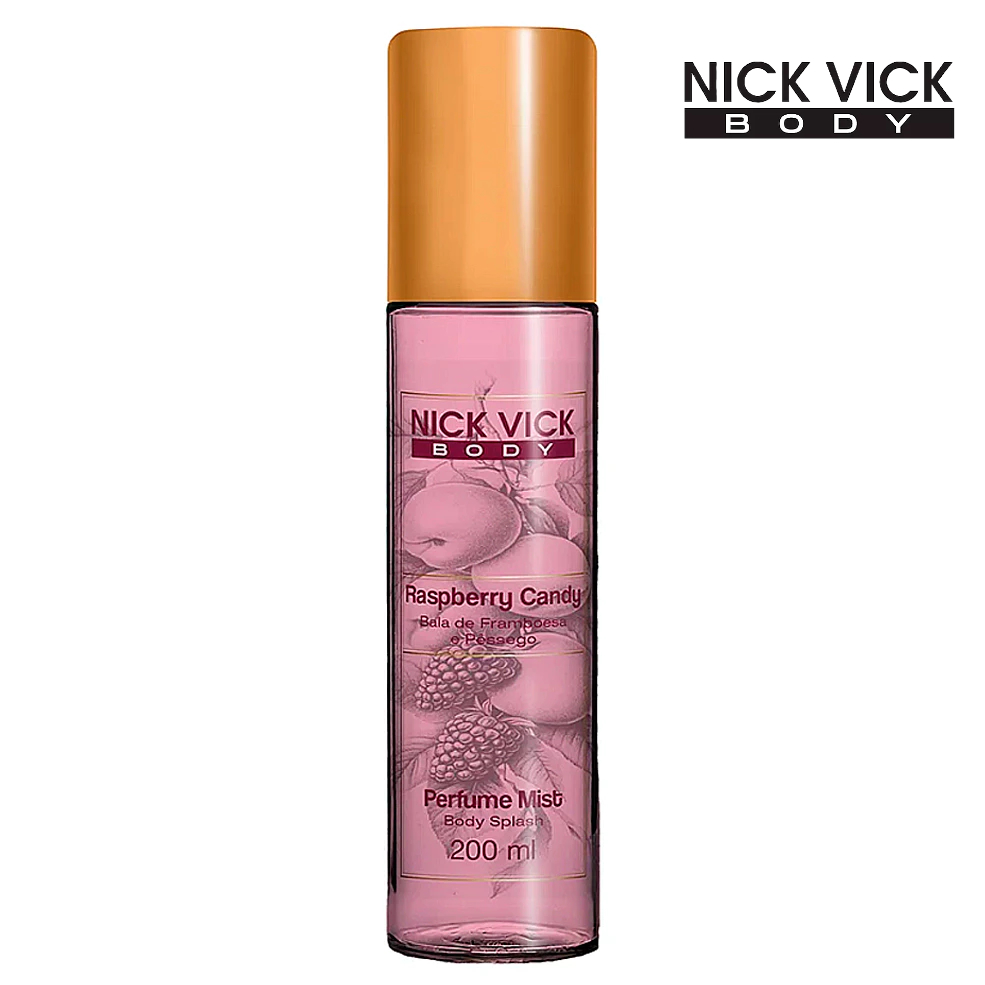 Perfume Mist Body Splash Nick Vick Body Raspberry Candy 200ml | Shopee ...