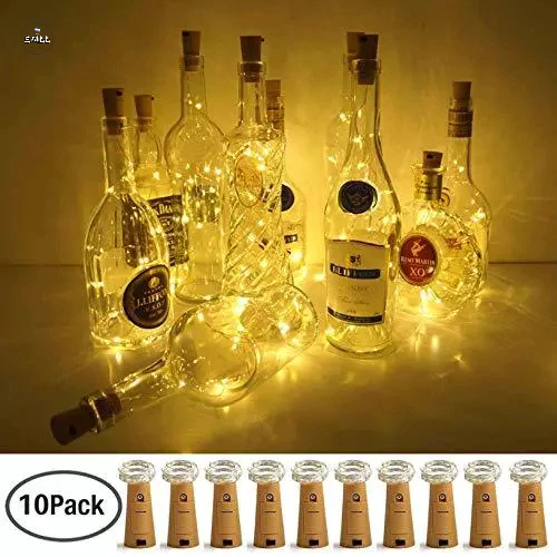Kit 10 Rolha De Led Fio Fada Para Garrafa 2m 20 Leds Branco Frio ...