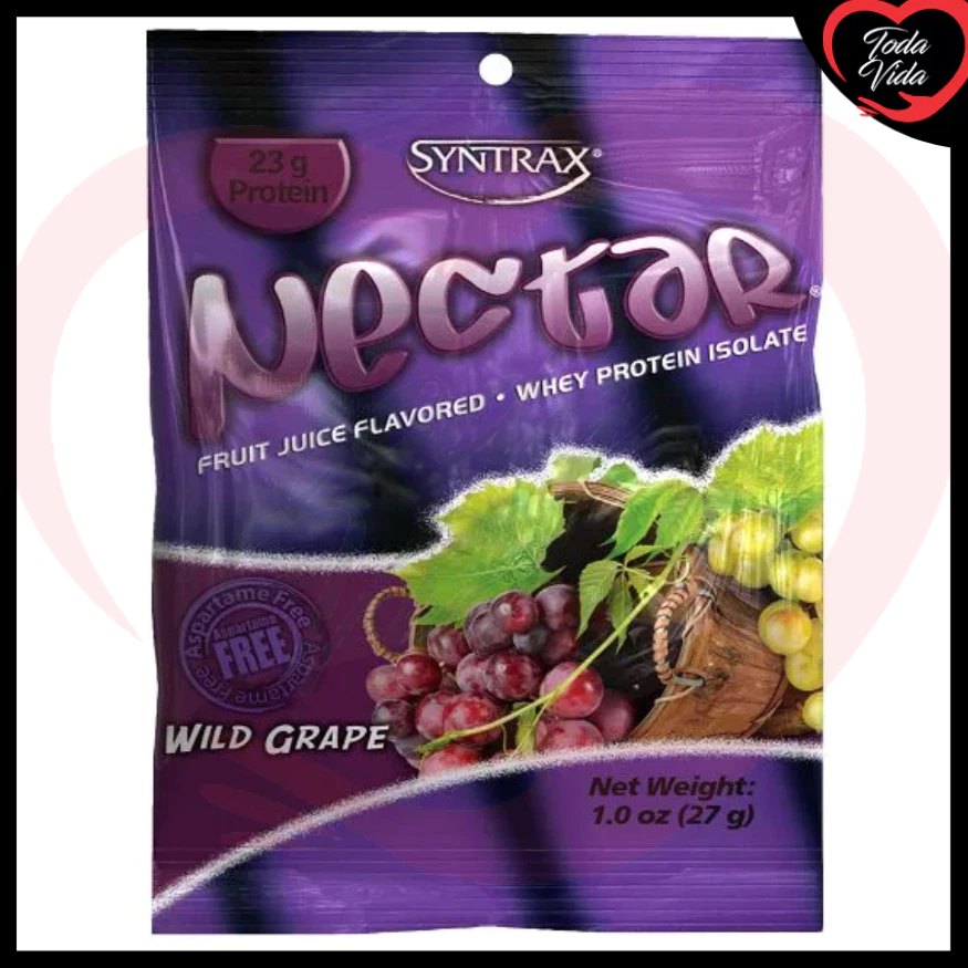 Nectar Whey Protein ISOLADO Syntrax sachê 27G WILD GRAPE ( UVA ...