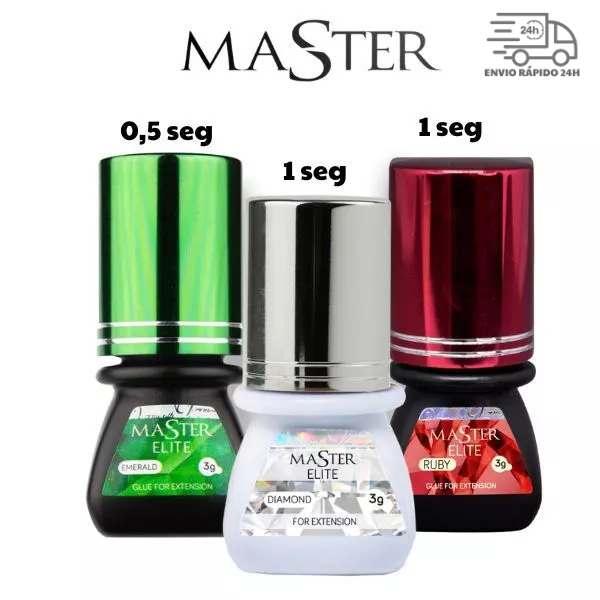 Cola Adesivo Master Elite Ruby Esmerald Diamond para Extensão de Cílios. | Shopee Brasil