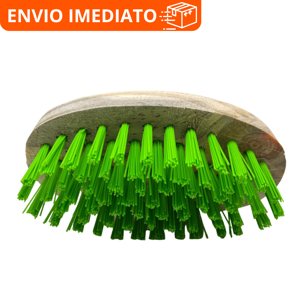 Escova de Roupa com Cerdas Duras Locatelli – Cabo de Madeira Resistente ...