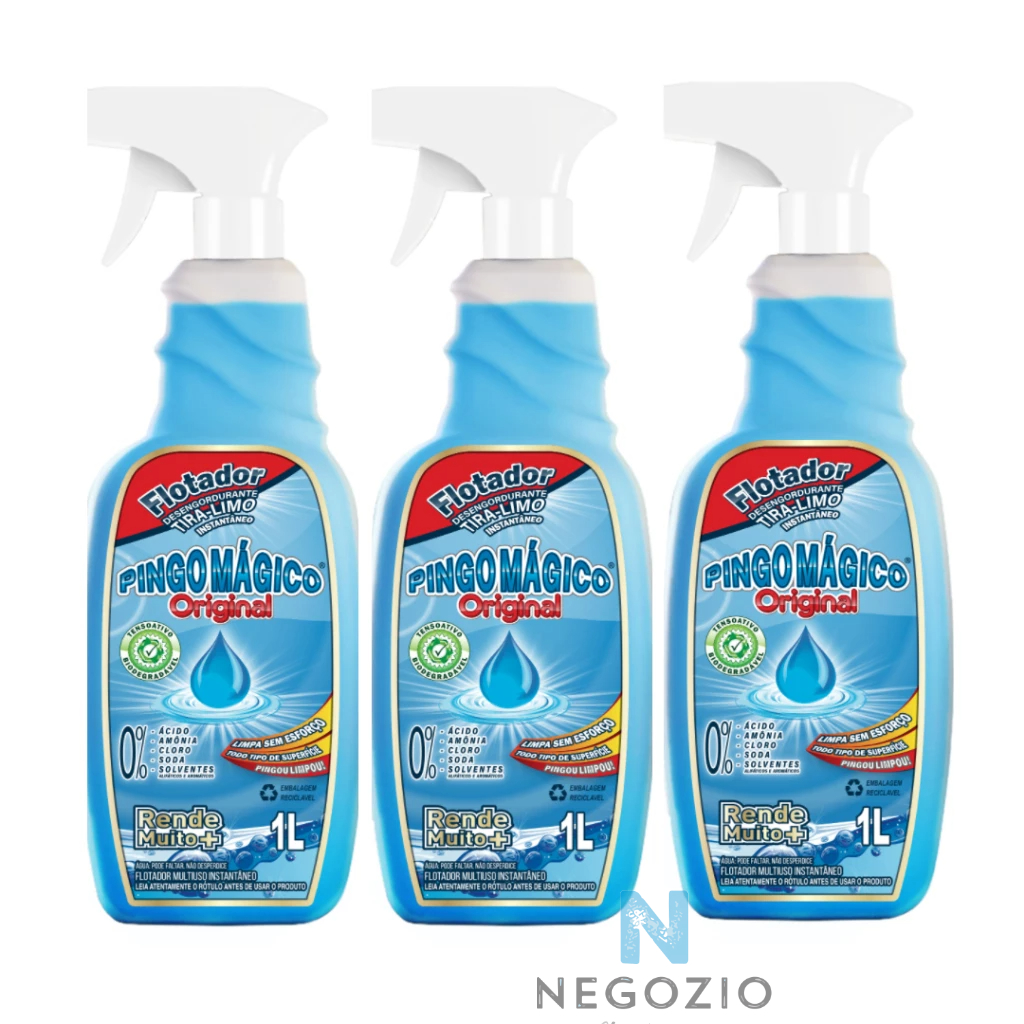 Pingo Mágico Original Eco 1L - Kit 3 unidades | Shopee Brasil
