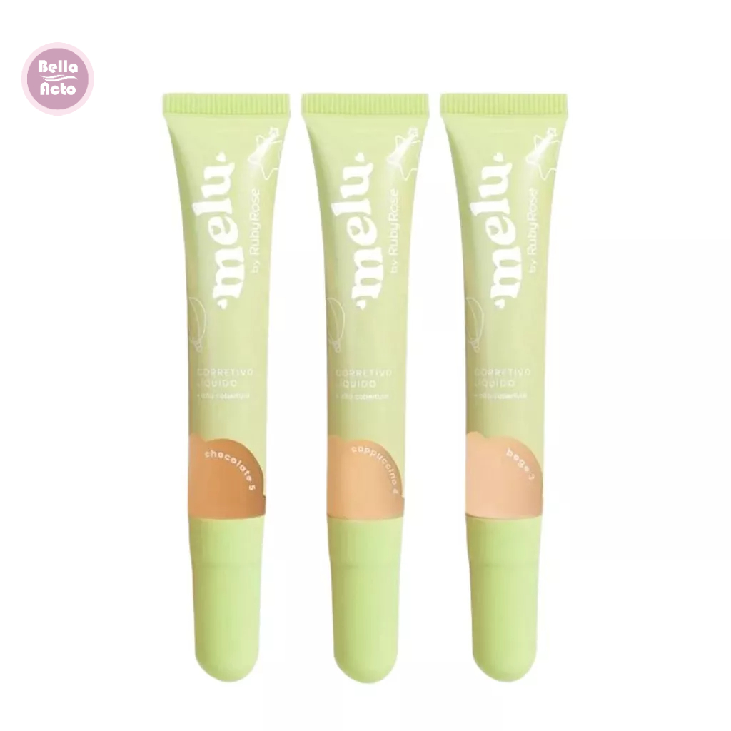 Corretivo Líquido Alta Cobertura Melu Ruby Rose | Shopee Brasil
