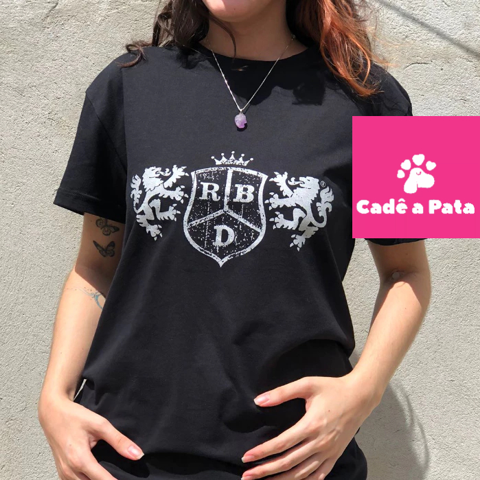 camisa rbd 100% algodão rebelde Unissex | Shopee Brasil