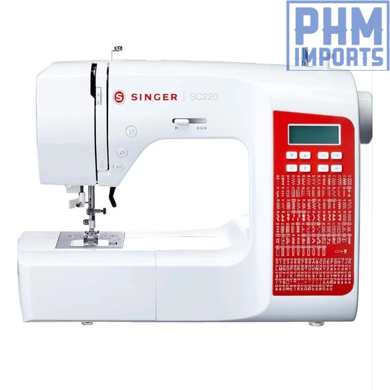 Máquina de Costura Singer, SC220-RD, Eletrônica, Bivolt | Shopee Brasil