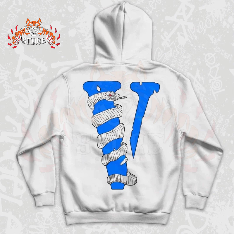 Blusa Moletom Canguru unissex Vlone Cobra Snake StreetWear Novidade ...