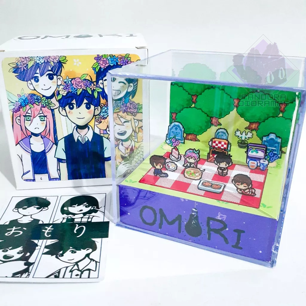 Cubo Diorama Omori Picnic Faraway Town 9cm | Shopee Brasil