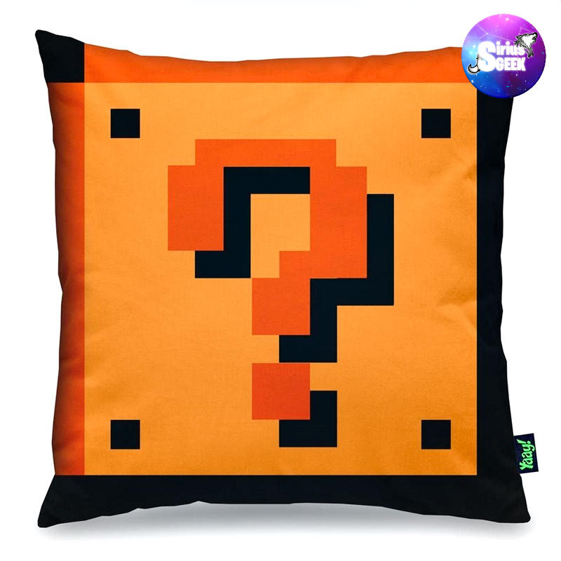 Almofada Gamer Retrô Bloco Super Mario 40x40 cm | Shopee Brasil