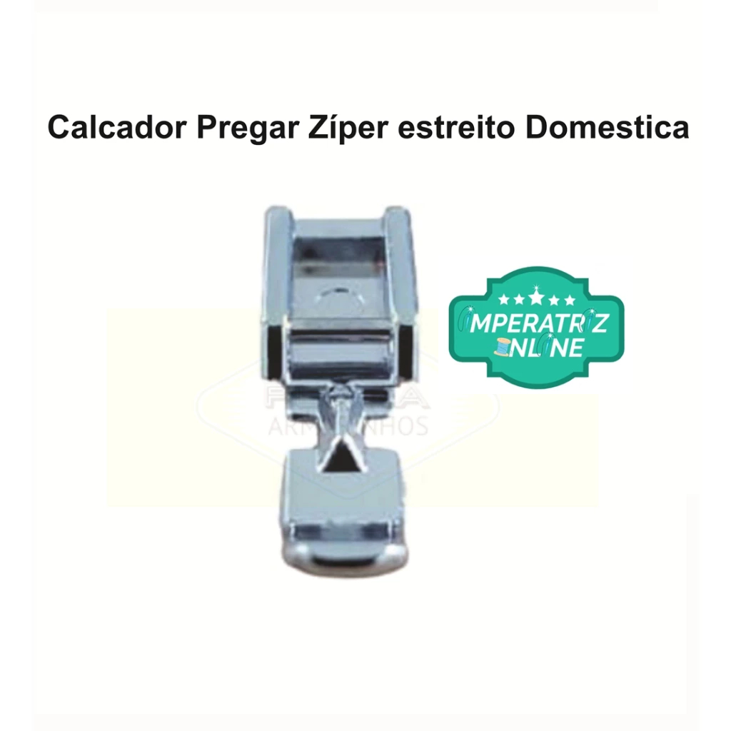 Calcador Pregar Zíper estreita Doméstica Sapata Pregar Zíper estreito ...