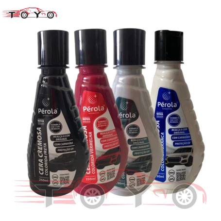 Cera Automotiva Cremosa Colorida Pérola 250ml | Shopee Brasil