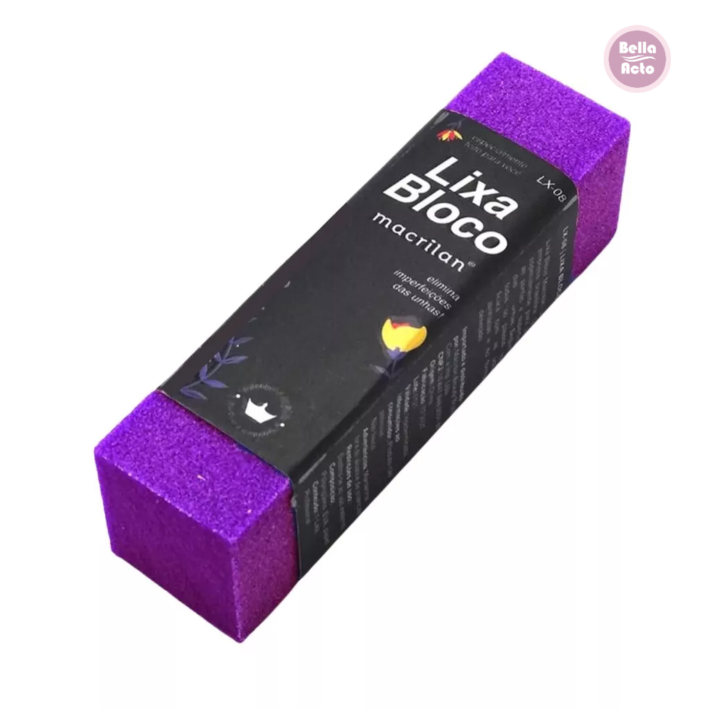 Lixa Bloco Para Unhas Macrilan | Shopee Brasil