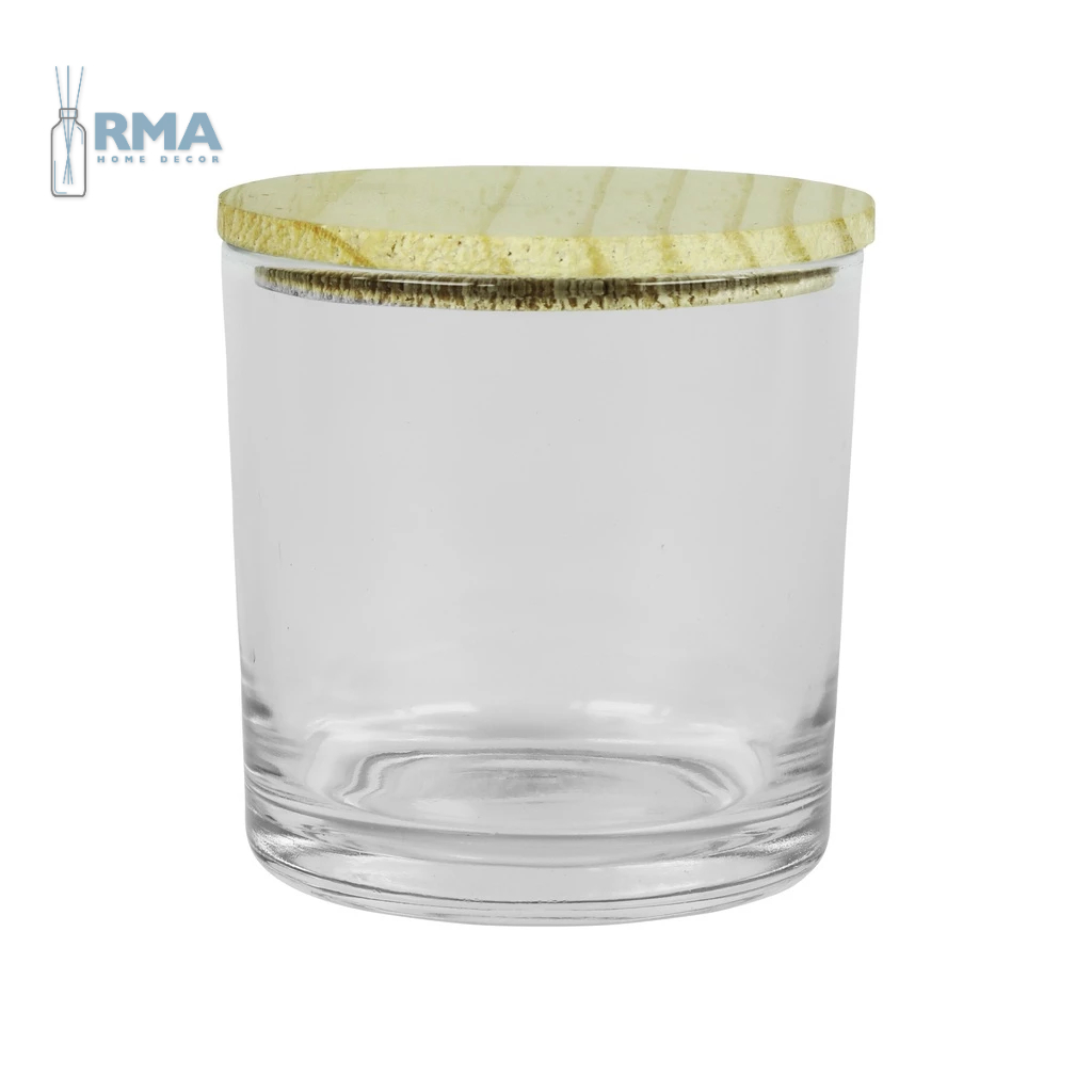 Copo de Vidro Com Tampa de Madeira Para Decoração Copo WhiskY Copo ...