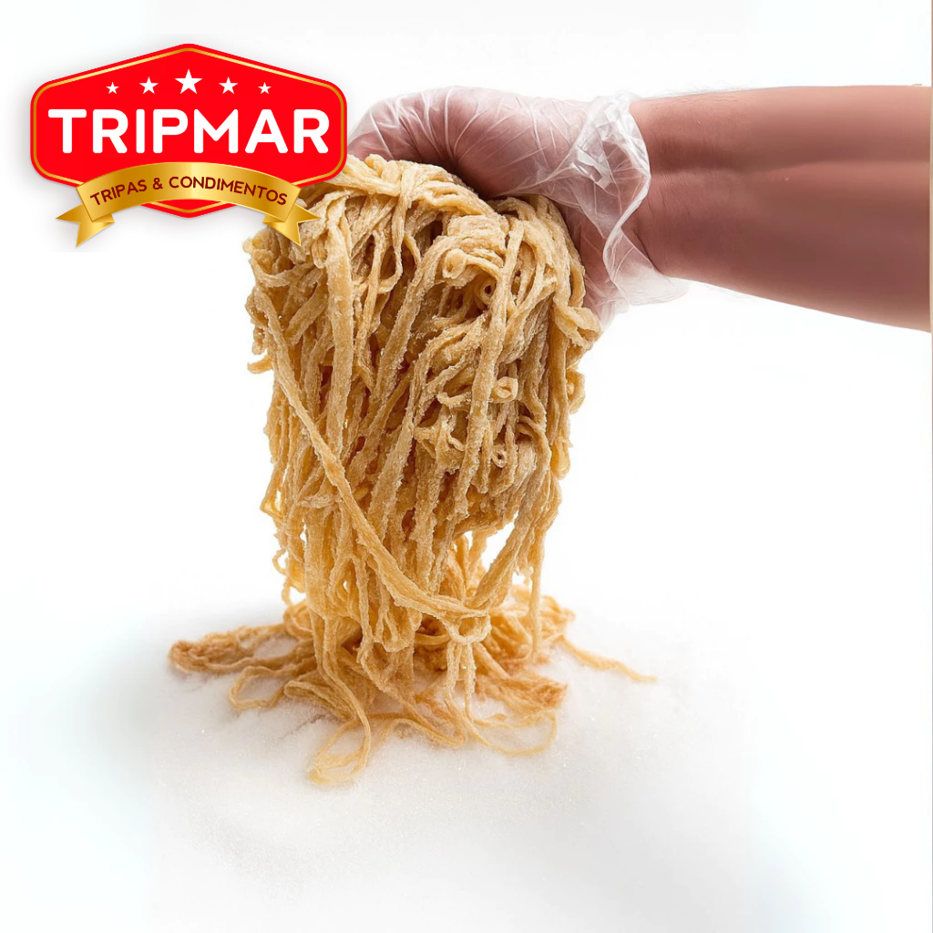 Tripa seca para fazer linguiça calibre 28/30 90 metros | Shopee Brasil