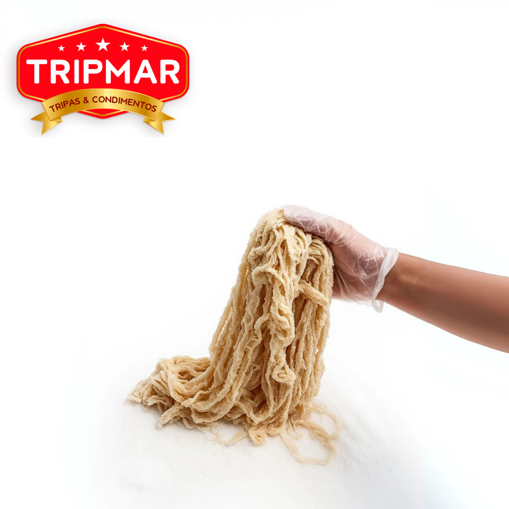 Tripa seca para fazer linguiça calibre 28/32 180 metros | Shopee Brasil