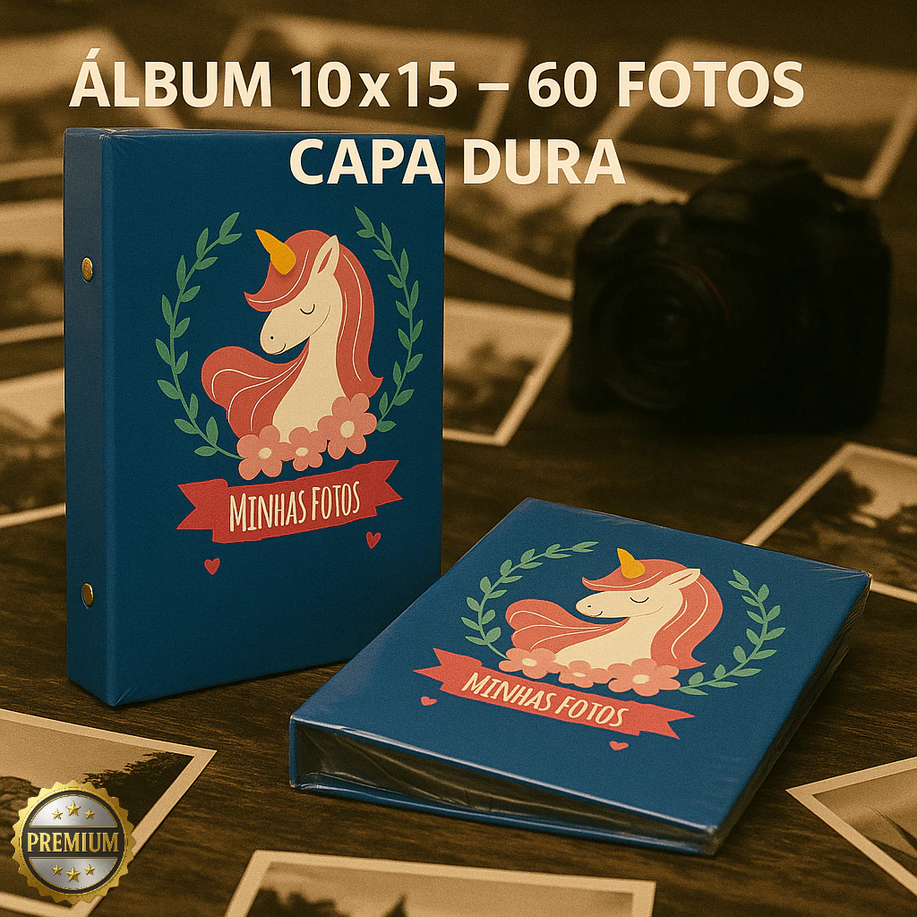 Álbum De Fotos 10x15 - 60 Fotos Formas | Shopee Brasil