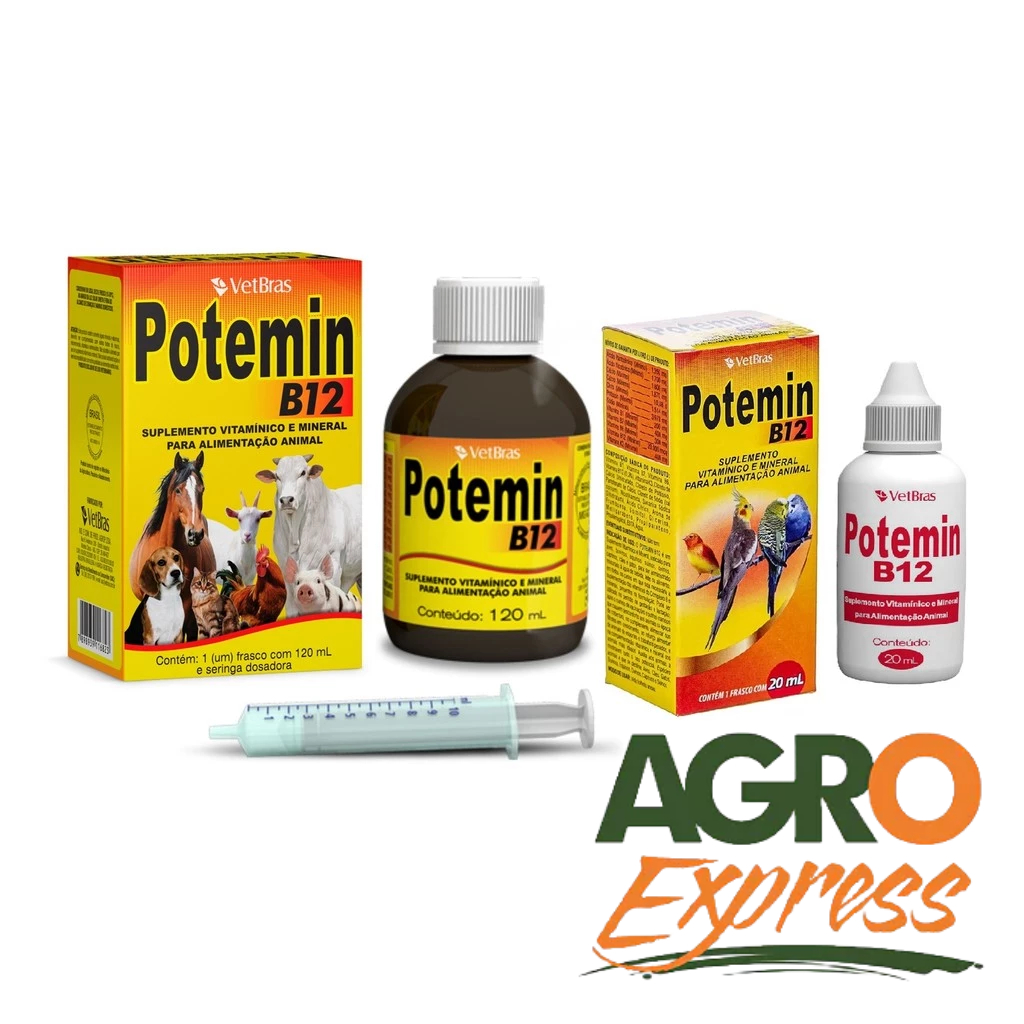 Potemin B12 Suplemento Vitaminico e Mineral Fortalece Postura e ...