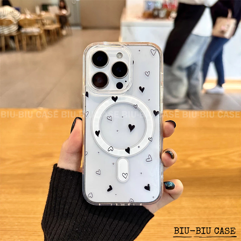 Capa MagSafe Capinha Anti TPU Impacto Transparente Para iPhone XR 11 12 ...