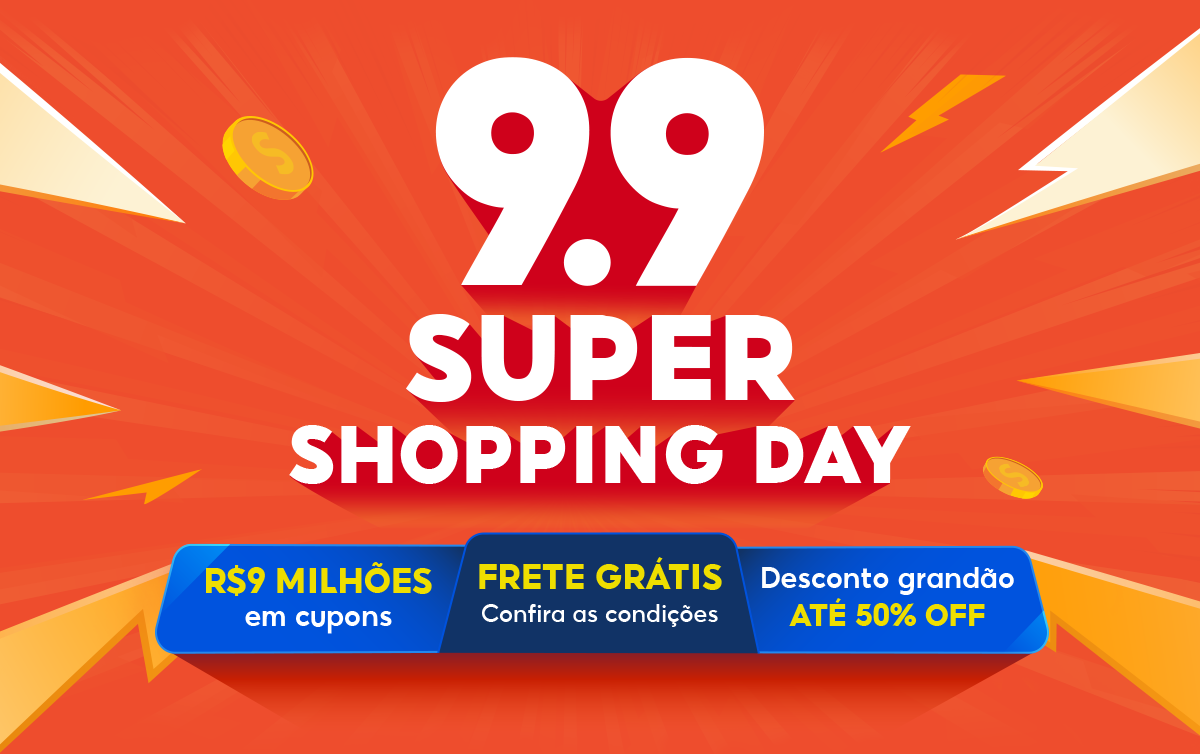 9.9 Super Shopping Day | R$9 Milhões em Cupons | Calendário 9.9 | Shopee 2024