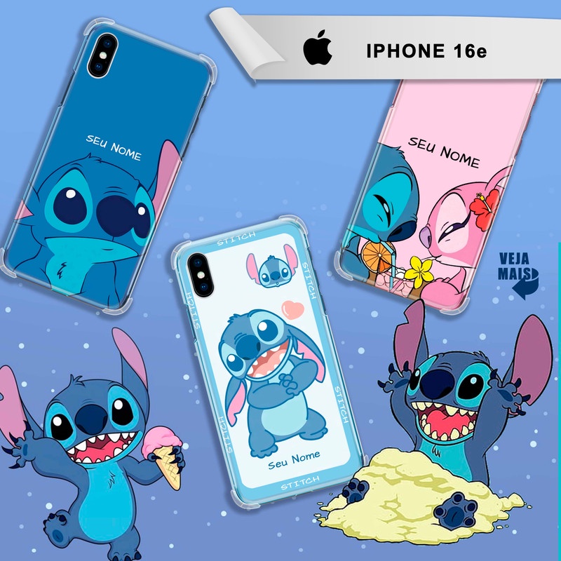 Capa Capinha - iPhone 16e - Stitch Personalizado | Shopee Brasil