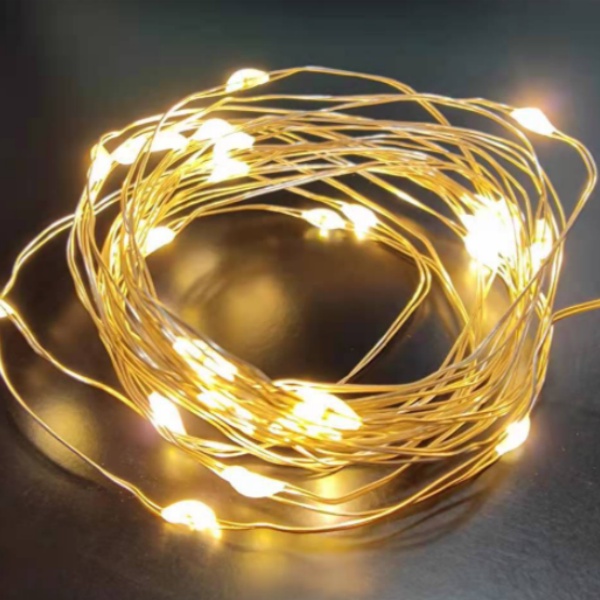 5 Unidades Fio Fada 2 Metro Cordão Luz Decolar Festas Leds Pilha Luzes ...