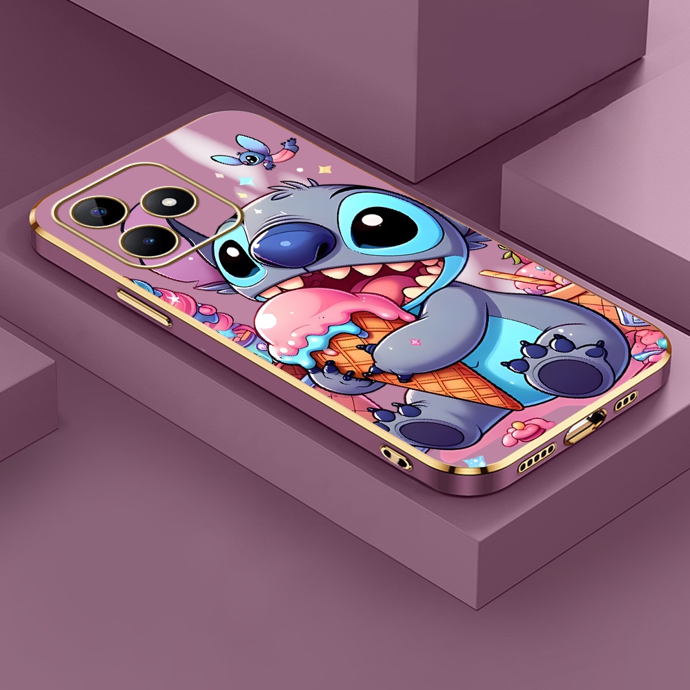 Capinha Realme C53 C51 Note 50 Narzo N53 Case Para De Celular Macia Soft Silicone casal Desenho ...