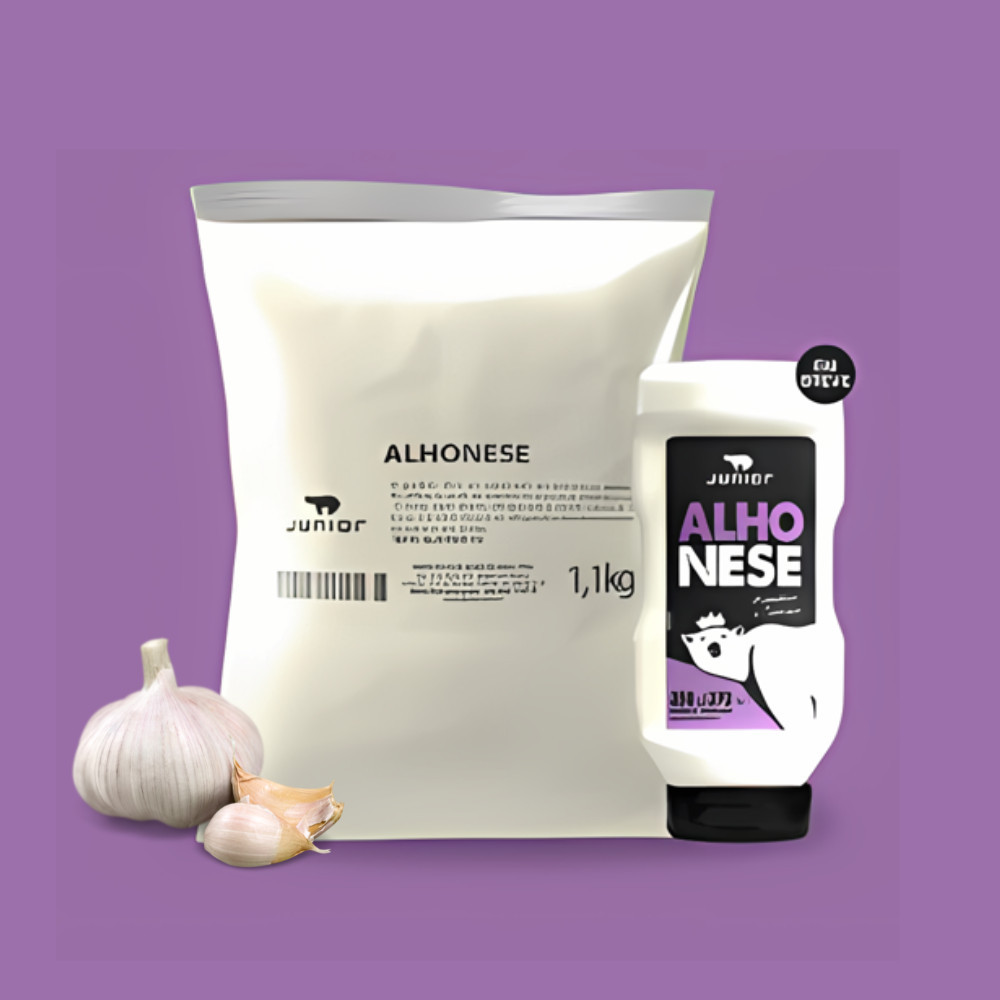 Molho Alhonese Alho Maionese Gourmet Cremoso Junior 1.1Kg Pouch Lanche ...