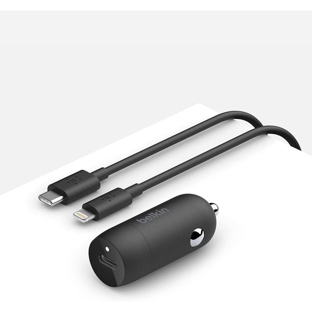 Carregador Veicular Belkin CCA003BT04BK 20W USB-C Preto | Shopee Brasil