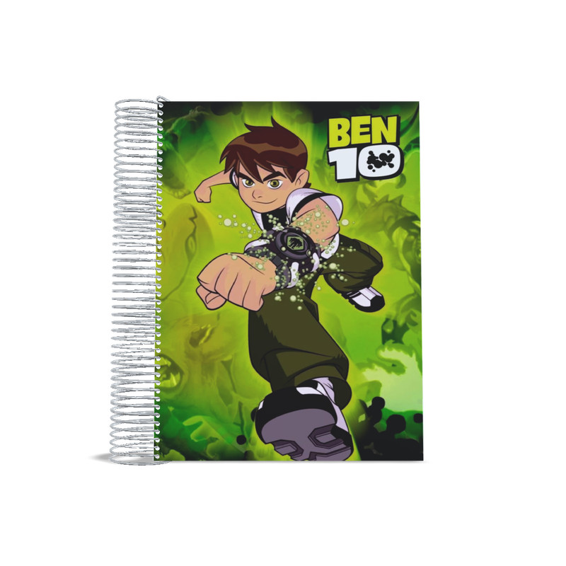 Caderno Ben 10 1 Matéria 96 Fls Personalizado | Shopee Brasil