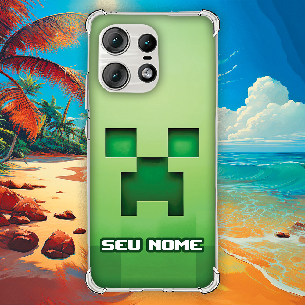 Capinha Capa (3509) MINECRAFT NOME 7 para MOTO G,POWER,PLAY,PLUS,5G,G82 ...