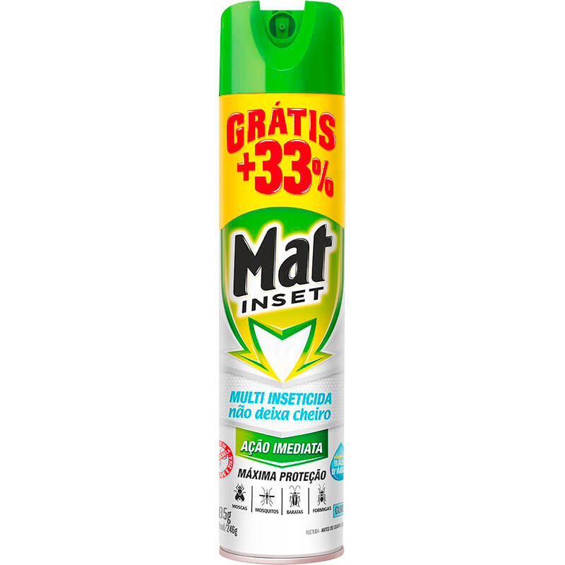 Kit com 4 Inseticida Mat Inset Multi Inseticida sem Cheiro Frasco com ...