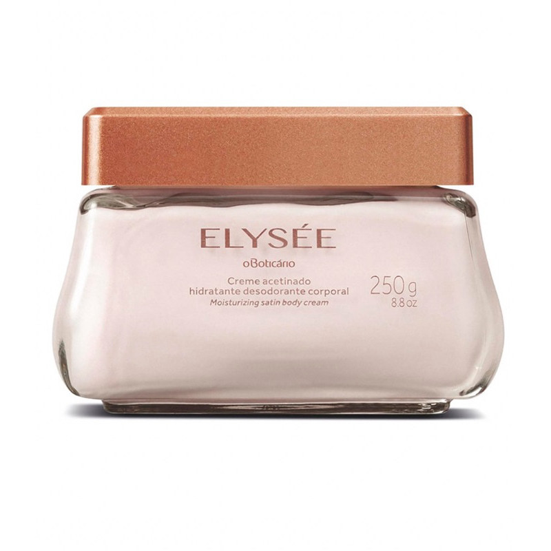 Creme Acetinado Hidratante Desodorante Corporal Elysee 250g | Shopee Brasil
