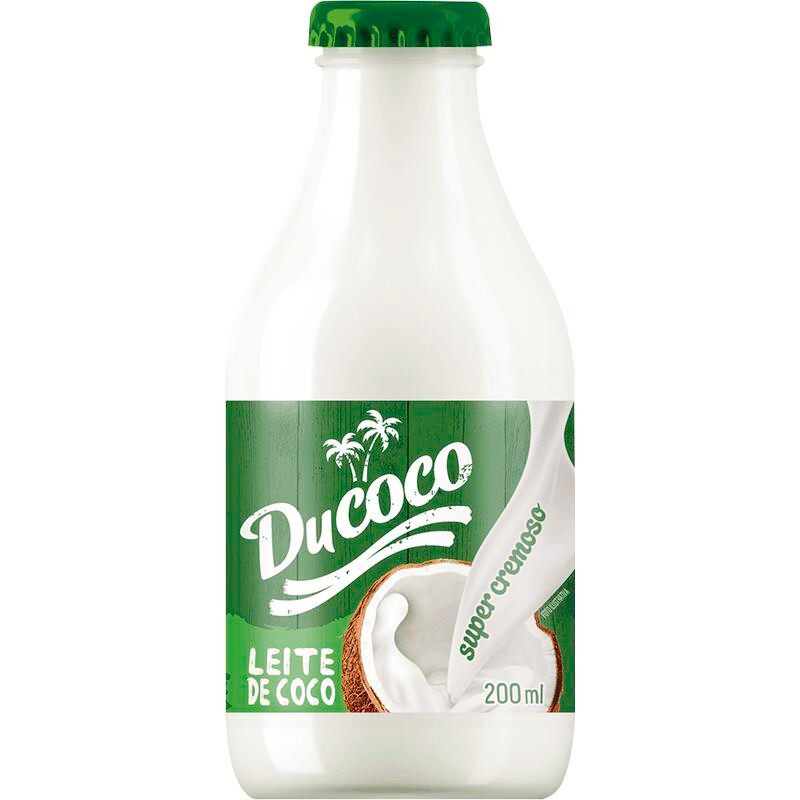 Kit com 4 Leite de Coco Ducoco Vidro com 200ml | Shopee Brasil
