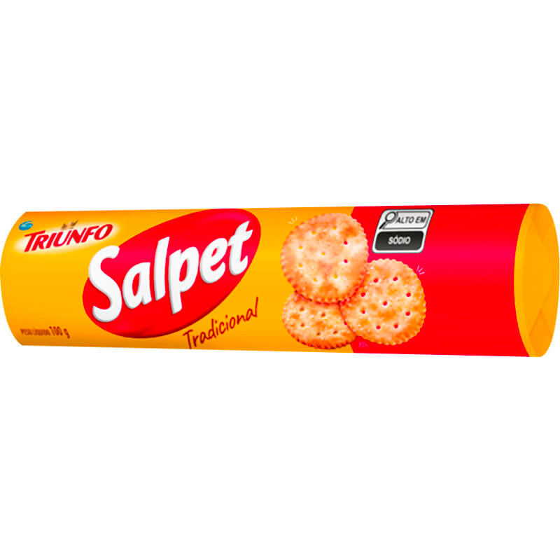 Kit com 4 Biscoito Triunfo Salpet Tradicional Pacote com 100g | Shopee ...