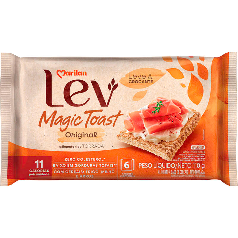 Kit com 4 Torrada Marilan Magic Toast Original Pacote com 110g | Shopee ...