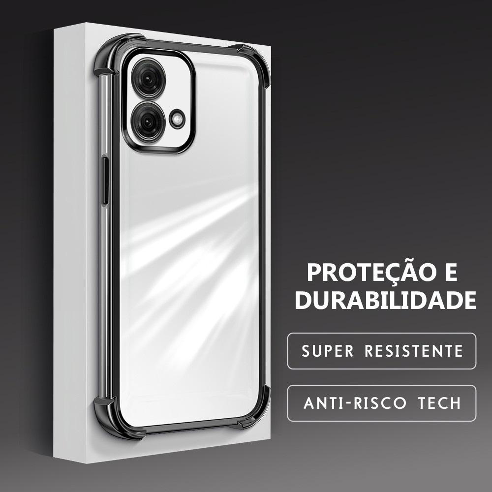Capa Para Motorola Moto G84 5G Capinha Anti Impacto Transparente Luxo ...