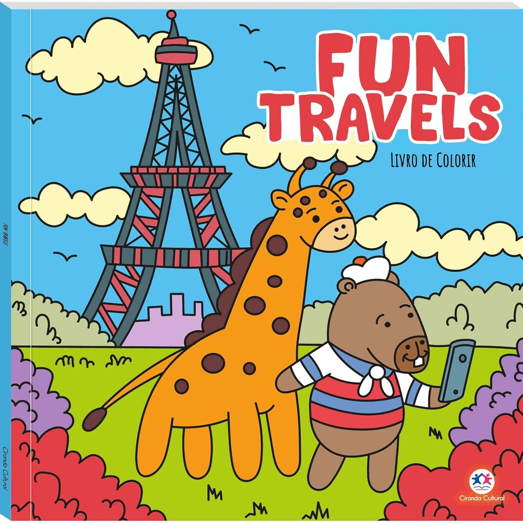 Livro De Colorir - Fun Travels | Shopee Brasil
