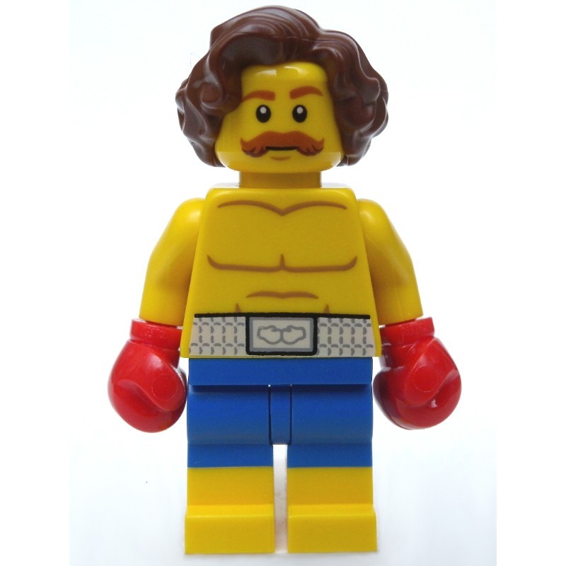Lego Minifigure Boxer, Blue Shorts, Red Gloves | Shopee Brasil