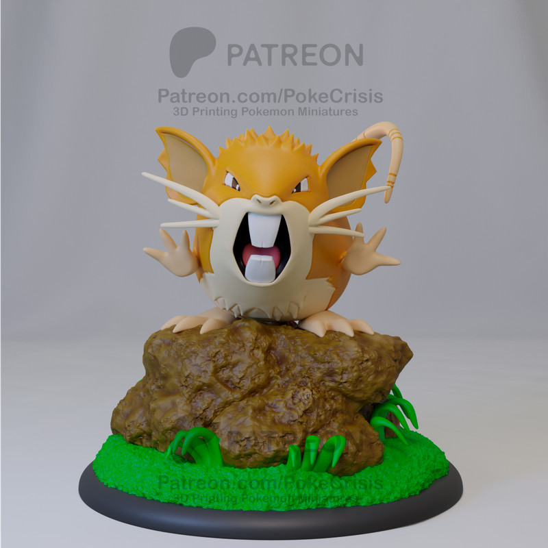 Pokémon - 20 - Raticate - Poke Crisis Studio - 50mm | Shopee Brasil