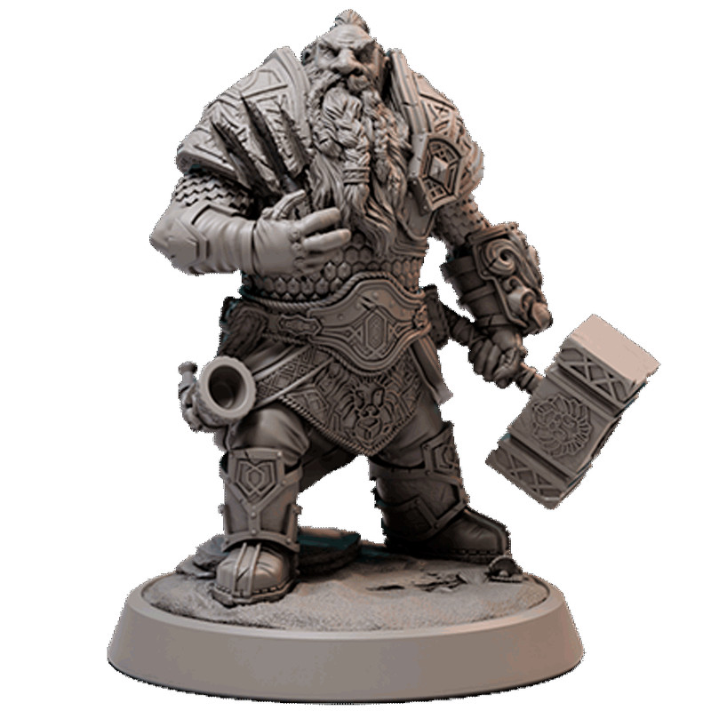 Miniatura RPG Herói Gardain Firebeard 2 Going Down the Drain | Shopee ...