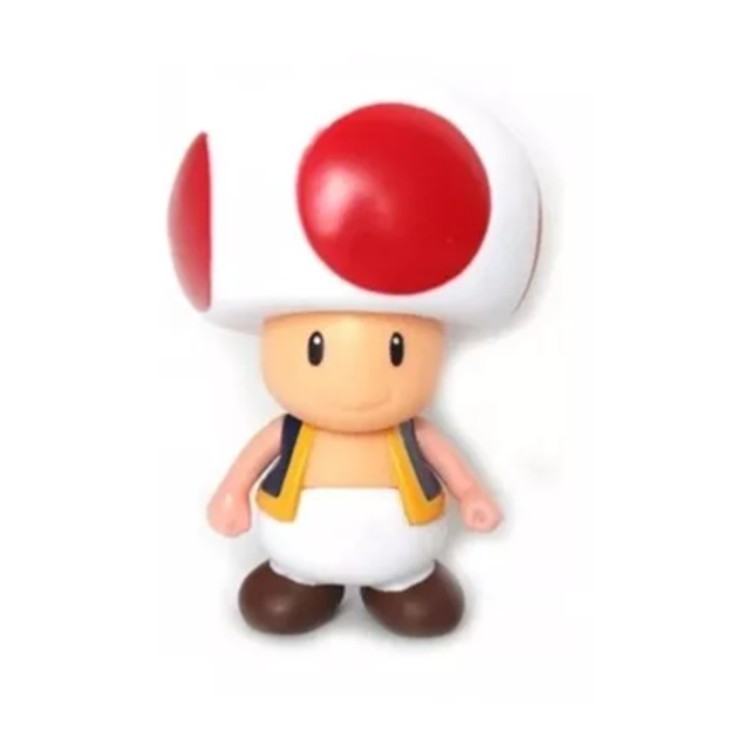 Boneco Toad Super Mario Cogumelo Action Figure | Shopee Brasil