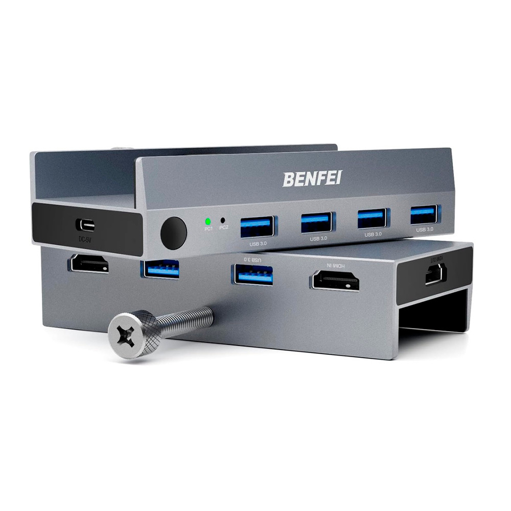 Benfei KVM Switch HDMI 8K 60Hz 4 Portas USB 3.0 Hub p/PC | Shopee Brasil