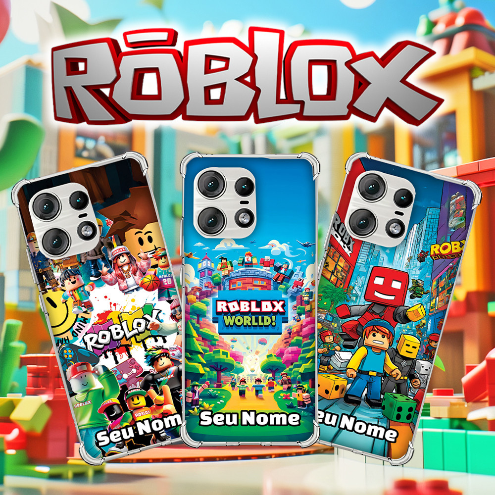 Capa Capinha ROBLOX (seu nome) para MOTO, g64, g62, g60s, g60, g55, g54 ...