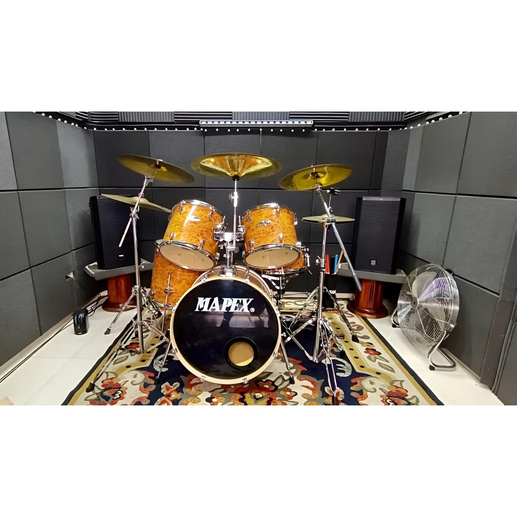 Bateria Mapex Storm Camphor Wood Grain + Ferragens E Pratos | Shopee Brasil