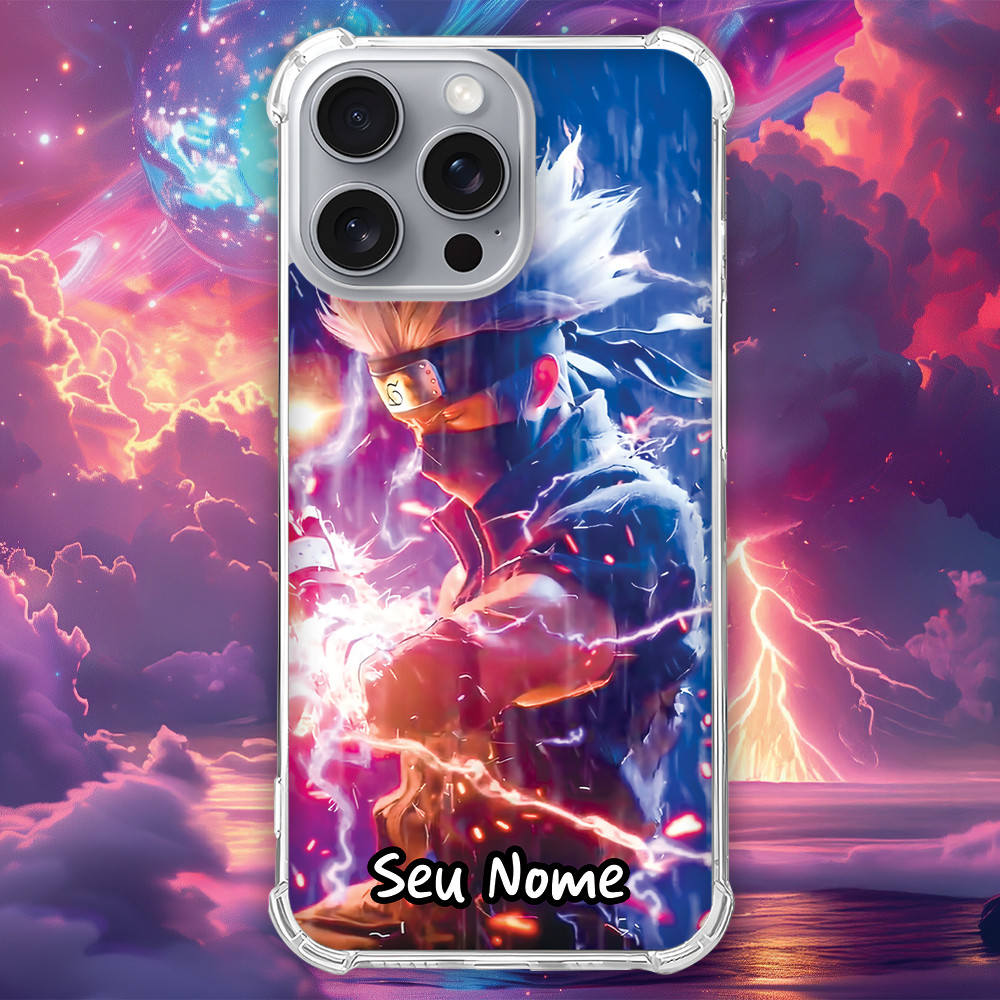 Capa Capinha (3515) KAKASHI seu-nome para IPHONE, 16, PRO, MAX, PLUS ...