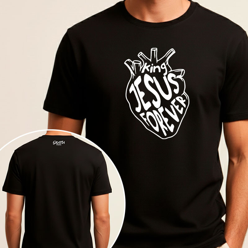 Camiseta Jesus Forever Evangélica Algodão Premium | Shopee Brasil