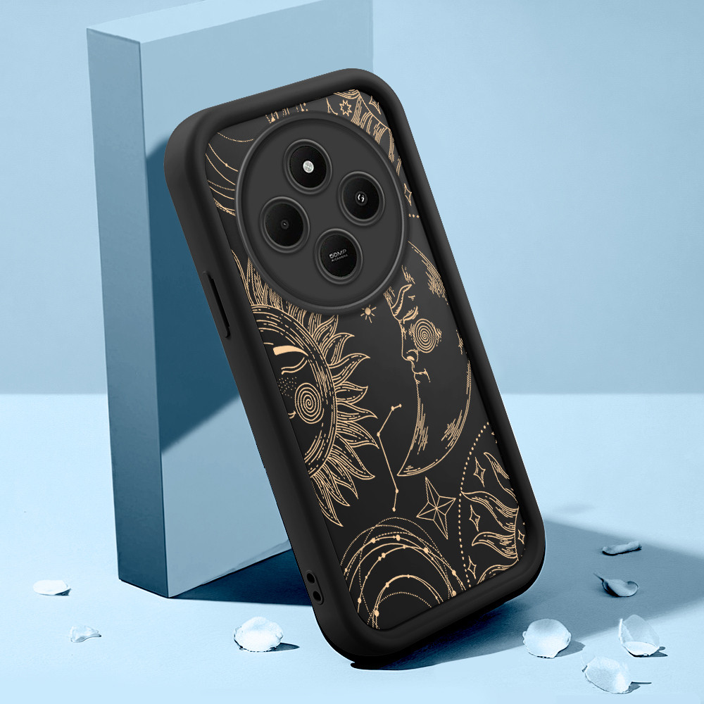 Capinha Macia Silicone Protetora Preta Case Para Xiaomi Redmi 14C Poco ...